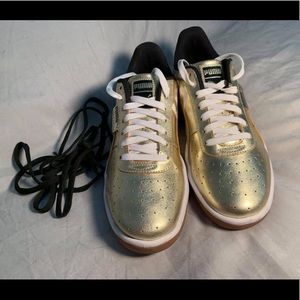 Puma | Shoes | Puma Hollywood California Metallic Gold Sneakers | Poshmark